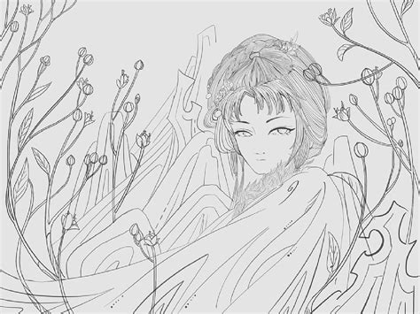 红楼梦×林黛玉前世绛珠草illustrationcommercial Illustration猫果子1229original作品 站酷