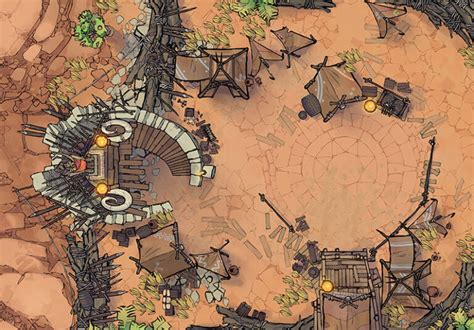 The Goblin Camp Battle Map By 2 Minute Tabletop