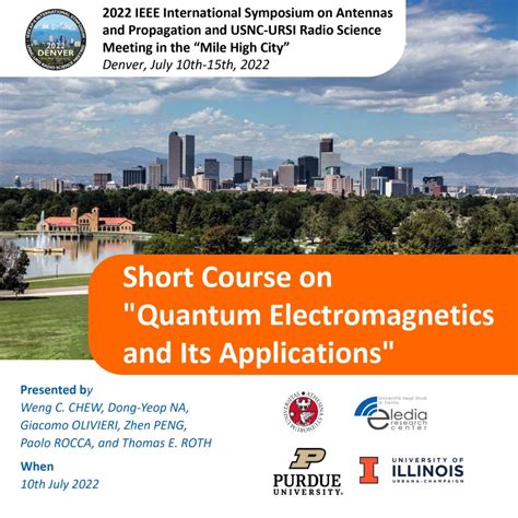 Short Course On Quantum Electromagnetics And Its Applications