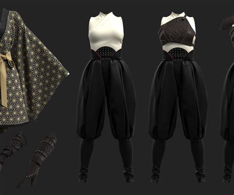 Artstation Female Archer Outfit Marvelous Designerclo3d Project
