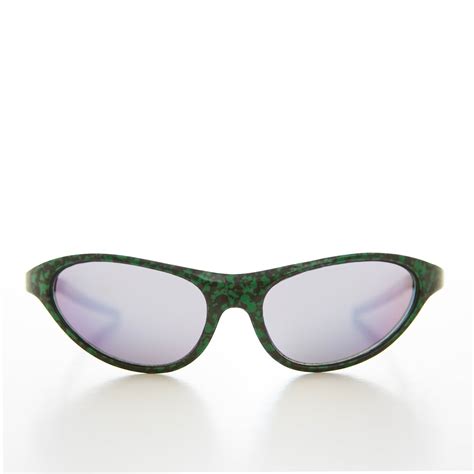 90s Metallic Sporty Wrap Around Sunglasses Nexus Sunglass Museum