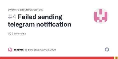 Failed Sending Telegram Notification · Issue 4 · Eworm Derouteros