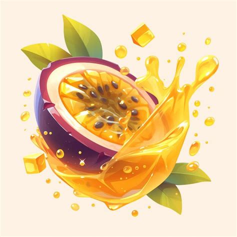 Premium Vector Exotic Passion Fruit Juice For A Tropical Delight