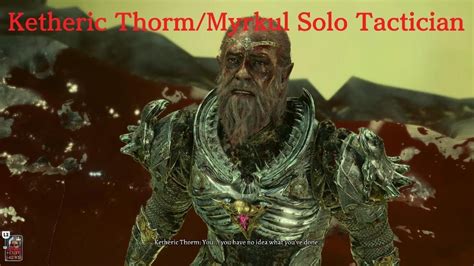 Baldur S Gate 3 Ketheric Thorm Myrkul Solo Tactician YouTube