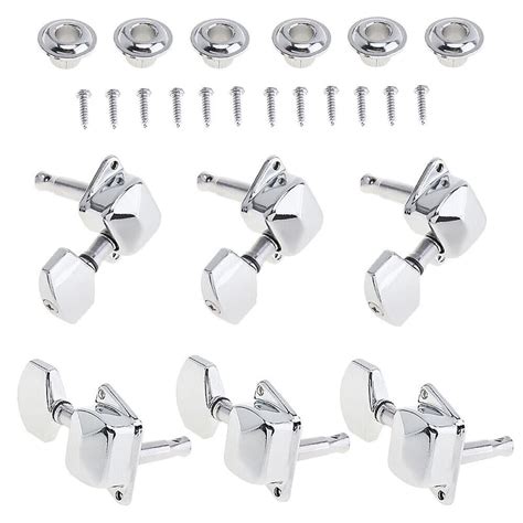 Acoustic Guitar Semi Closed Tuners 3r3l String Tuning Pegs Reverb
