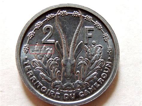 1948 Cameroon Two 2 Franc Coin