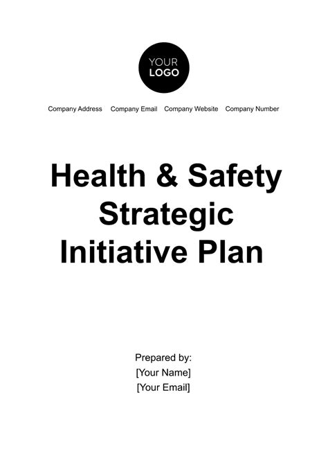 Health And Safety Strategic Initiative Plan Template Edit Online And Download Example
