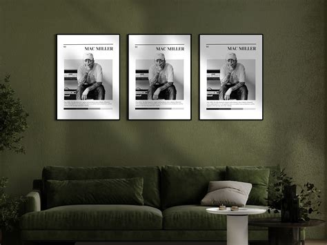 Retro Mac Miller Poster Mac Miller Wall Art Mac Miller Vintage Music