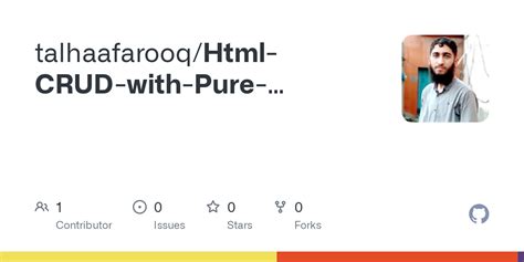 Github Talhaafarooqhtml Crud With Pure Javascript