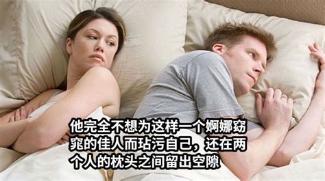 他完全不想为这样一个婀娜窈窕的佳人而玷污自己还在两个人的枕头之间留出空隙 网友制作的MEME梗图