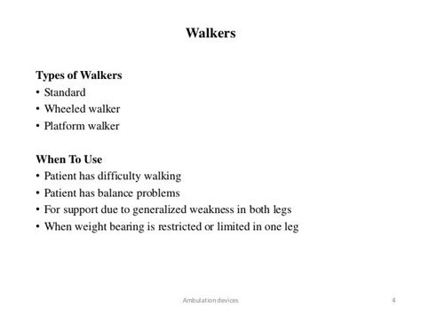 Ambulation Devices Final