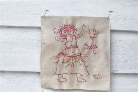The I Love My Belly Potholder Bedlam Farm