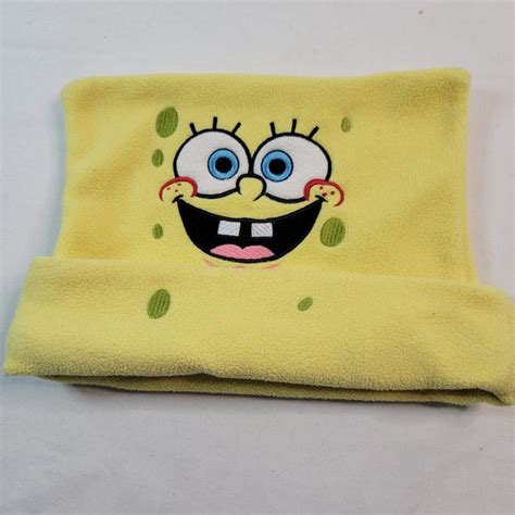 Nickelodeon Spongebob Squarepants 2002 Fleece Hat Depop