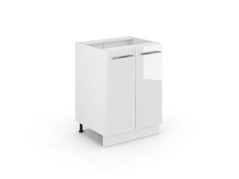Vicco Meuble Bas De Cuisine Fame Line Blanc Haute Brillanceblanc 60