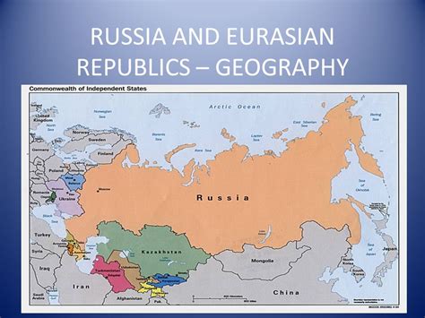 Russia And Eurasian Republics Political Map States Map Of The Us