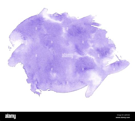 Abstract Blue Watercolor Splash Texture Isolated On White Background