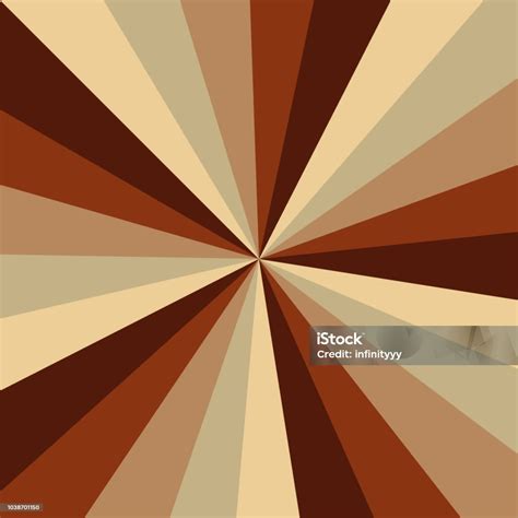 Swirled 방사형 스트라이프 디자인의 빈티지 컬러 팔레트와 햇살 배경 벡터 패턴입니다 빈티지 나 복고풍 나선형에 대한 스톡