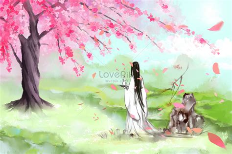 The Ancient Girl Under The Tree Illustration Image Picture Free Download 401740266 Lovepik Com