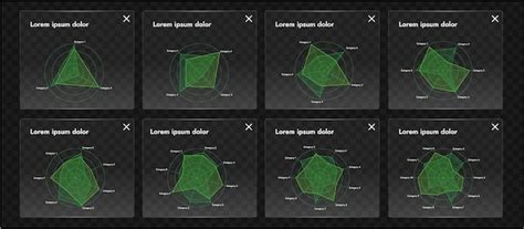 Premium Vector A Set Of Hightech Interface Components