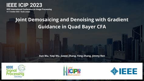 joint demosaicing and denoising with gradient guidance in quad bayer