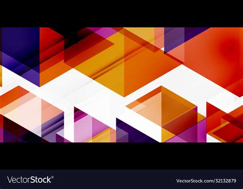 Geometric Abstract Background Mosaic Triangle Vector Image