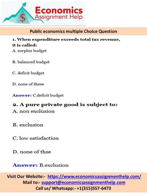 Economics Assignment Help On Linkedin Public Economics Multiple Choice