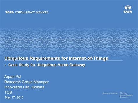 Ubiquity Iot Arpan Pal Ppt