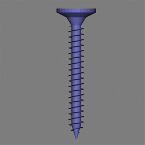 3d Model Screw Drywall