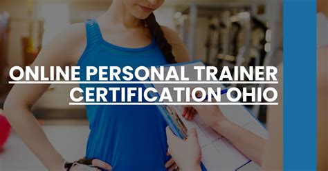 Online Personal Trainer Certification Ohio Trainer Prep