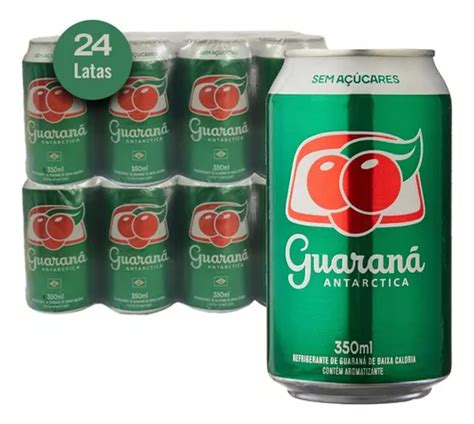 Refrigerante Guaraná Antarctica Zero Lata 350ml 24 Latas