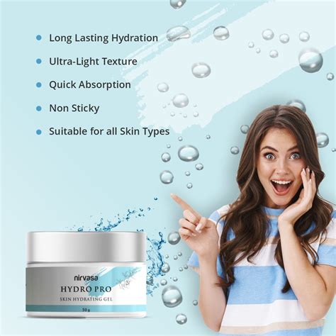 Buy Nirvasa Hydro Pro Ultralight Gel Moisturizer Cream 24 Hr Hydration