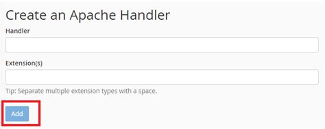 How To Configure Apache Handlers In Cpanel Seekahost™