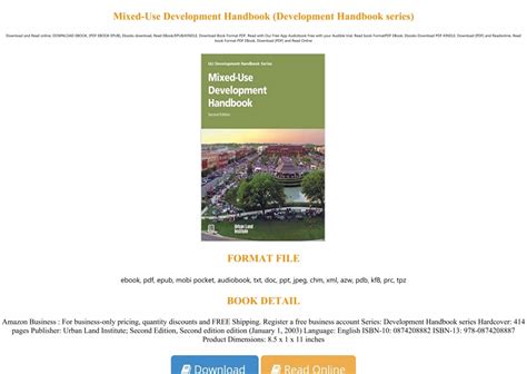 Mixed Use Development Handbook Development Handbook Series