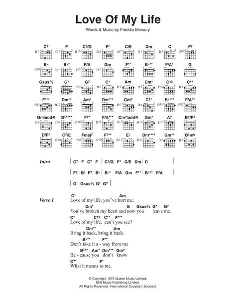 In My Life Chords