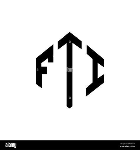 Fti Letter Logo Design With Polygon Shape Fti Polygon And Cube Shape