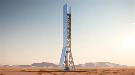 Premium Ai Image A Photo Of A Concentrated Solar Power Tower