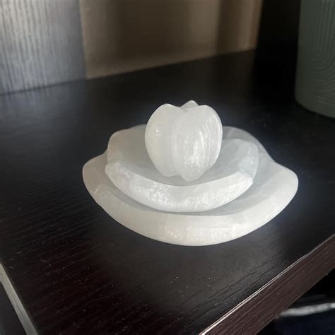 Lotus Flower Selenite Bowl Selenite Crystal Cleansing Bowl Healing
