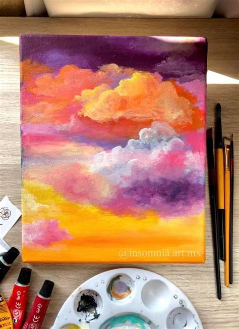 ‘sunset Dreams Acrylic On 8x10” Canvas Mag Rartisants