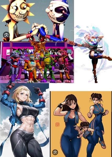 Glamrock Freddy Fan Casting For Juri Han Cammy Chun Li And Manon Sing