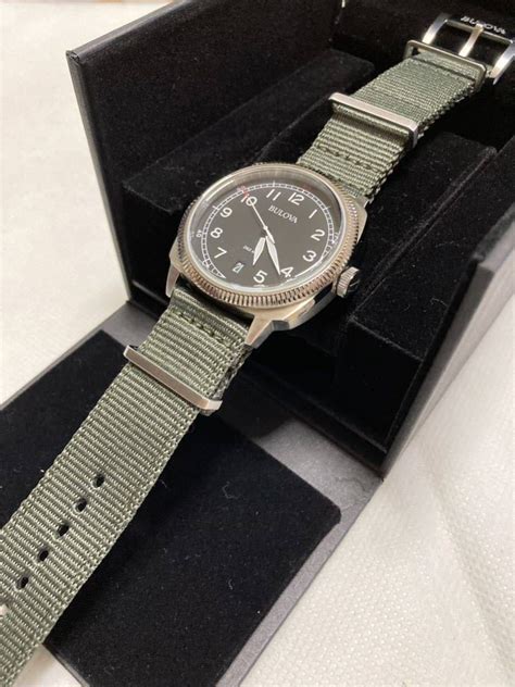 yahoo オークション ブローバ bulova ミリタリー ウォッチ 96b 229 2