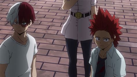 Todoroki Shouto Yaoyorozu Momo And Kirishima Eijirou Boku No Hero