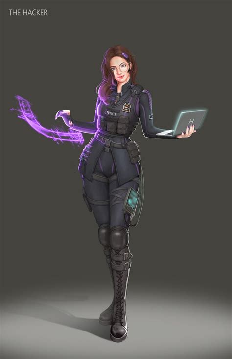 Rookie Hacker A Road Cross Concept Art Character Art Character