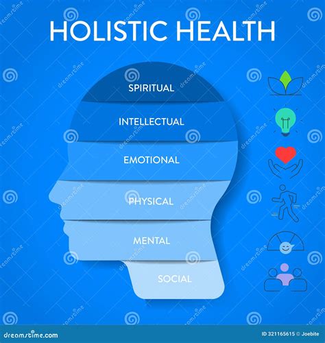 Holistic Health Framework Infographic Diagram Chart Illustration Banner Template With Icon Set