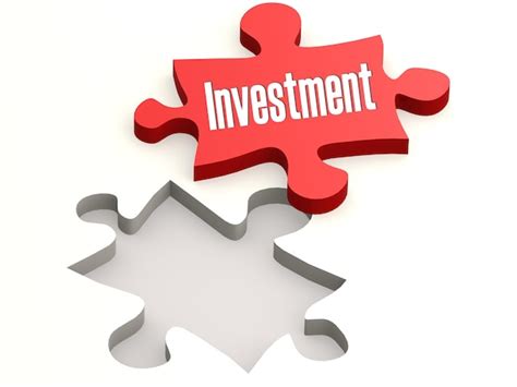 Premium Photo Investment Concept With Red Puzzle