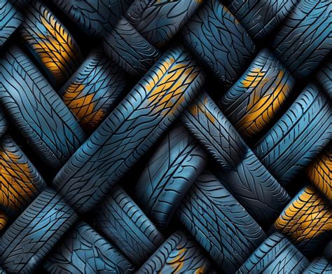 Seamless Texture Pattern Of Car Tires Tire Texture Background Premium