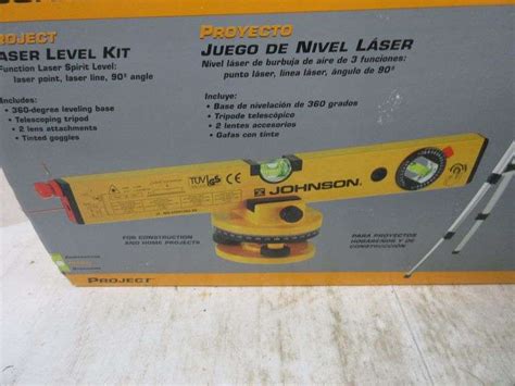 Johnson Laser Level Kit New Albrecht Auction Service