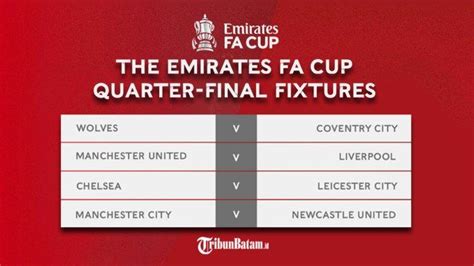 Drawing Perempat Final Piala Fa Manchester United Vs Liverpool