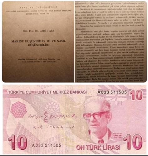 10 TL Cahit Arf kimdir Haluk İlhan Diyor ki