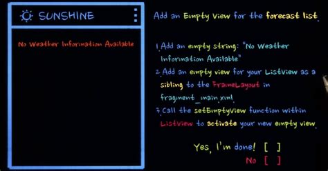 Dimensi Tutupbotol Empty Database Udacity Advance Android Course