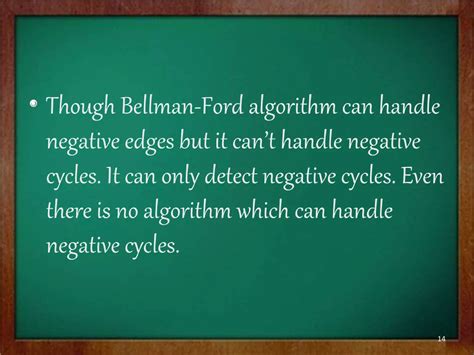 bellmanfordwith negative cycle js ppt